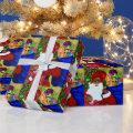 Black Santa Glossy Wrapping Paper - Christmas Wrap | Zazzle
