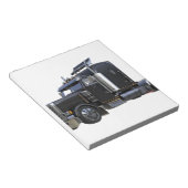 Black Semi Tractor Trailer Truck Notepad | Zazzle
