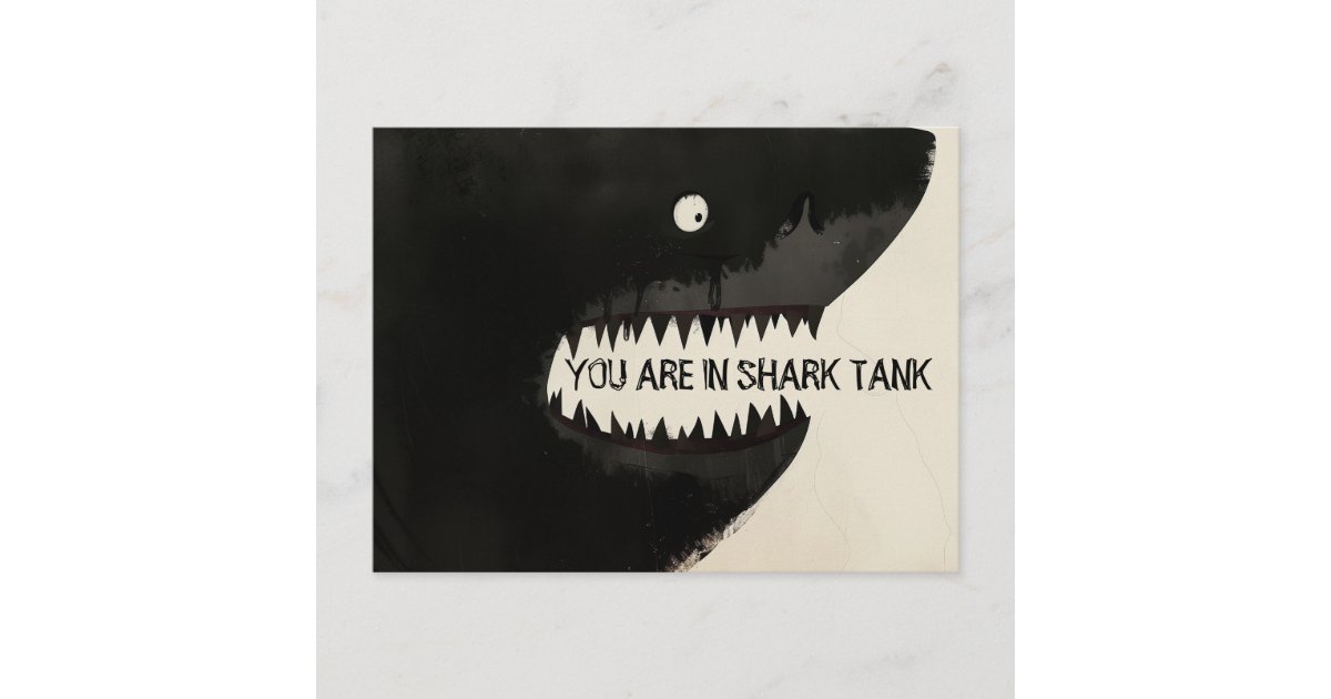 Black Shark Postcard | Zazzle
