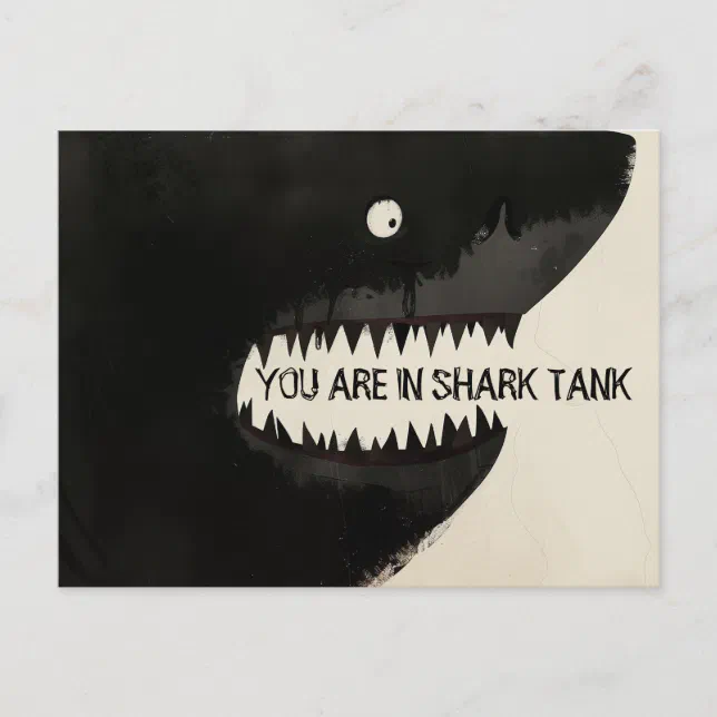 Black Shark Postcard | Zazzle