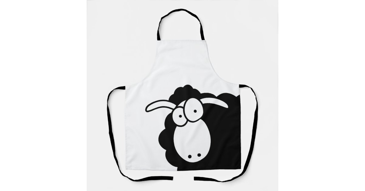 Black Sheep apron | Zazzle