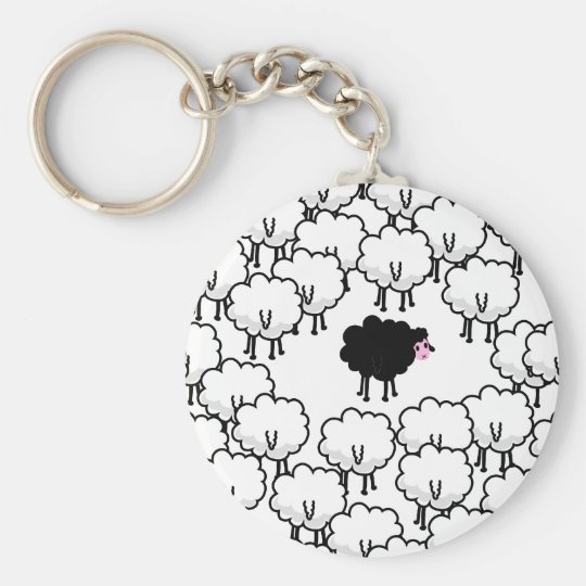Black Sheep Keychain | Zazzle.com