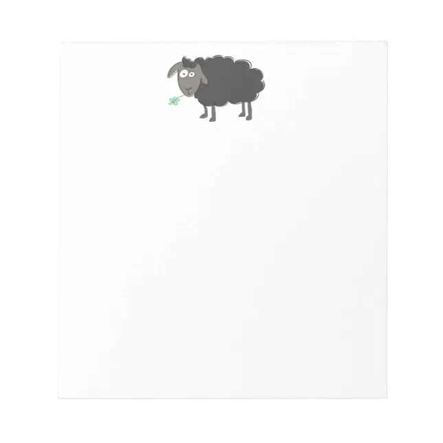 Black Sheep Notepad | Zazzle