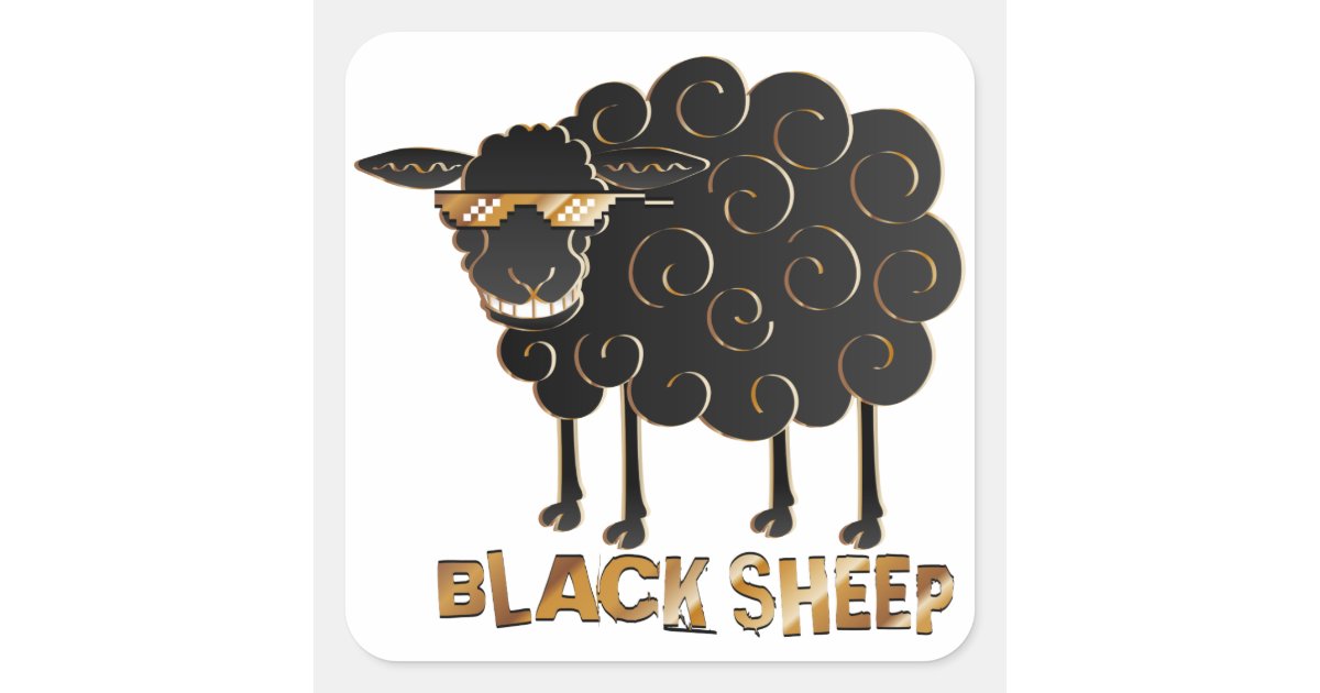 Black Sheep Sticker | Zazzle