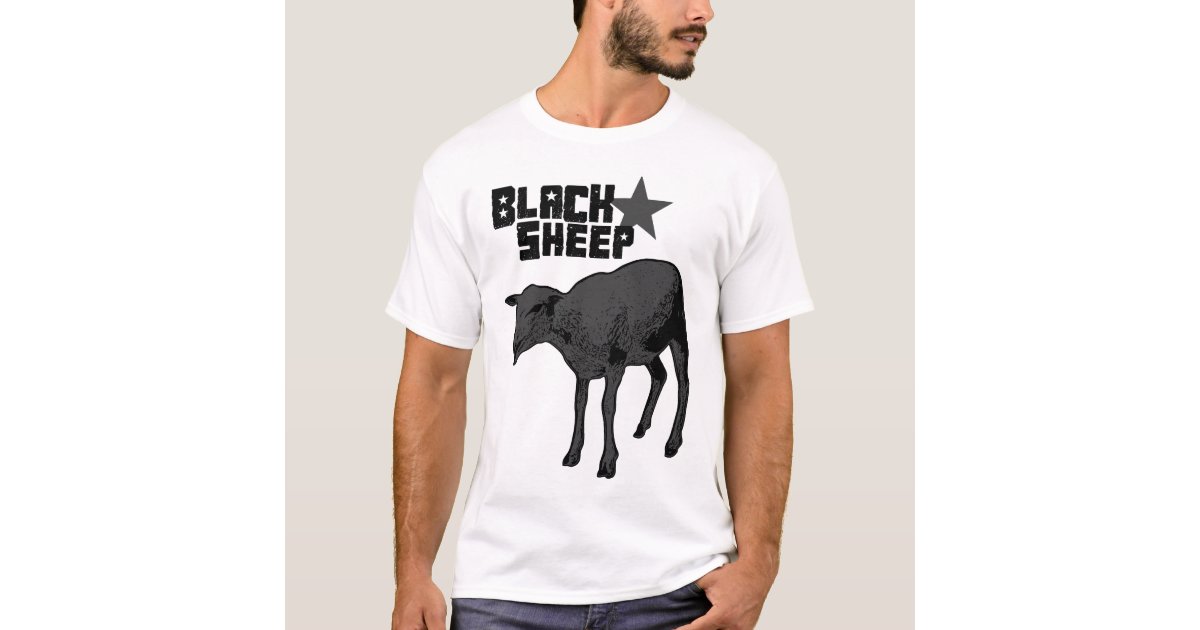 Black Sheep T-shirt | Zazzle