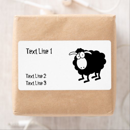 Black Sheep Template For Label | Zazzle