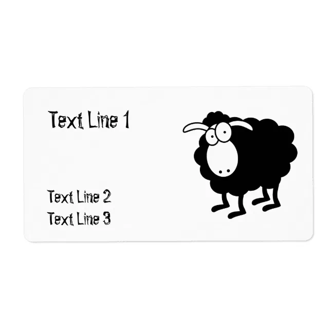 Black Sheep Template For Label | Zazzle