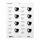 Black Sheep Template For Label | Zazzle