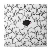 Black Sheep Tile | Zazzle