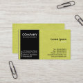 Black SideBand - Yellow Paper Texture Business Card | Zazzle
