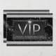 Black & Silver Chic Glam VIP Ticket Invitation | Zazzle