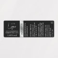 Black Silver Logo Essential Oil Bottle Waterproof Labels | Zazzle