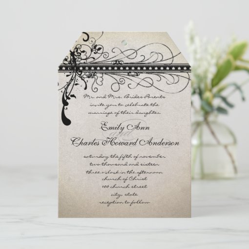 Black Silver Renaissance Medieval Invitations | Zazzle