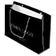 Black Simple Minimal Business Logo Shopping Bags | Zazzle