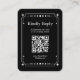Black Skeleton Halloween Wedding RSVP Qr Code Enclosure Card | Zazzle