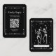 Black Skeleton Halloween Wedding RSVP Qr Code Enclosure Card | Zazzle