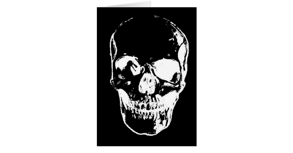 Black Skull - Negative Image | Zazzle