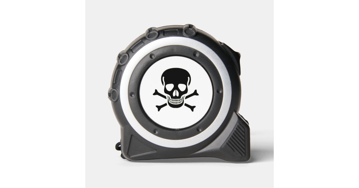Black Skull tape measure | Zazzle
