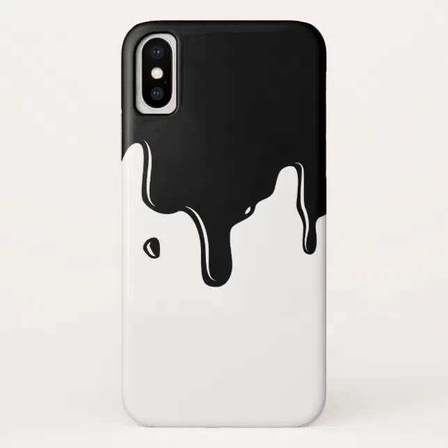 Black Slime Dripping iPhone X Case | Zazzle