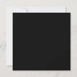 Black Solid Color Background Invitation | Zazzle