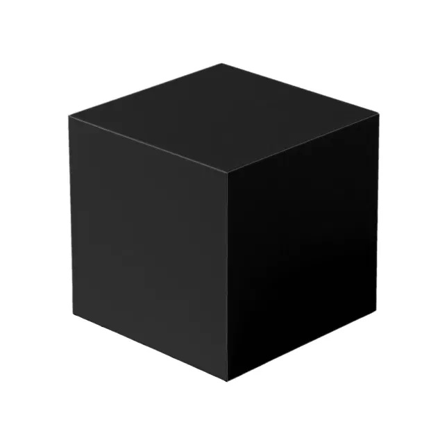 Black Solid Color Cube | Zazzle