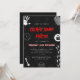 Black Solve the Mystery Escape Room Birthday Party Invitation | Zazzle