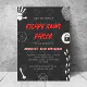 Black Solve the Mystery Escape Room Birthday Party Invitation | Zazzle