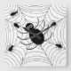 Black Spider Web Halloween Square Wall Clock | Zazzle