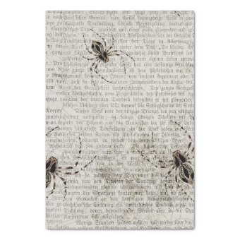 Black Spiders on Newsprint Decoupage Tissue Paper | Zazzle