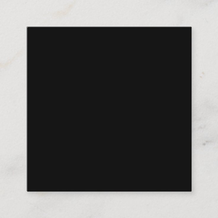 Black Square Business Card | Zazzle