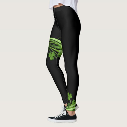 Black St Patrick's Day Leggings Patrick Pants | Zazzle