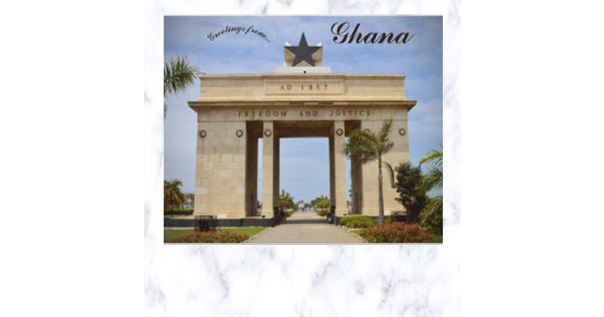 Black Star Square Accra Ghana Postcard | Zazzle
