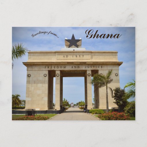 Black Star Square Accra Ghana Postcard | Zazzle