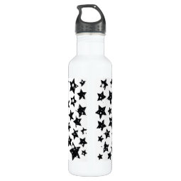Black Star Water Bottle | Zazzle