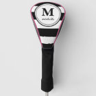 Black | Golf CLub | personalized logo monogram Golf Head Cover | Zazzle.com