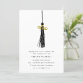 Black Tassel Graduation Party Photo Custom Invitation | Zazzle