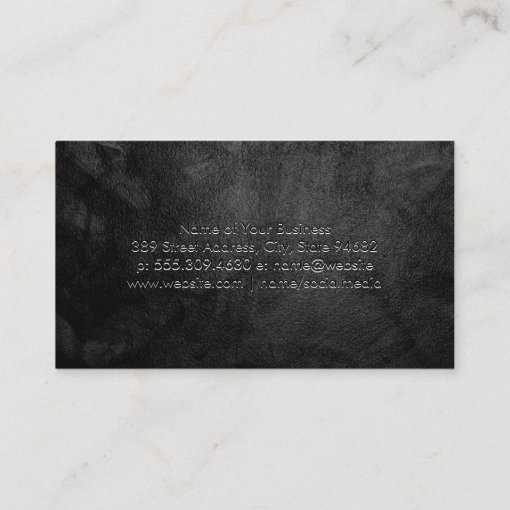 Black Texture | Paint Brushed Business Card | Zazzle