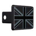 Black Union Jack Flag Design Hitch Cover | Zazzle