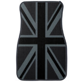 Black Union Jack UK Flag Design Car Mat | Zazzle