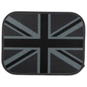 Black Union Jack UK Flag Design Car Mat | Zazzle