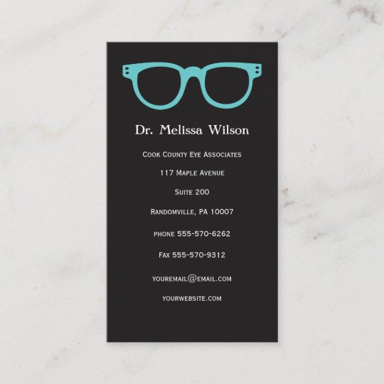 Eye Doctor Ophthalmology Ophthalmologist Optometry Business Card ...