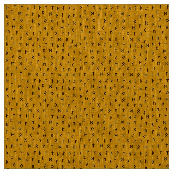 Runes Fabric | Zazzle