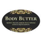 Black Vintage Body Butter Labels | Zazzle