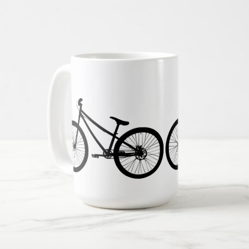 Black Vintage Mountain Bike Mug | Zazzle