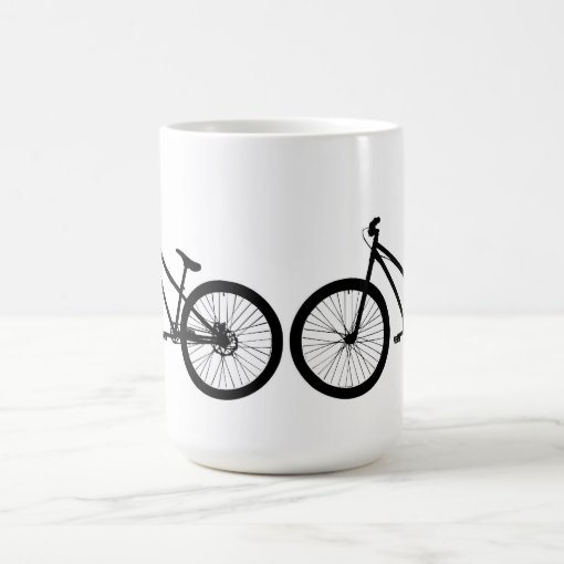 Black Vintage Mountain Bike Mug | Zazzle