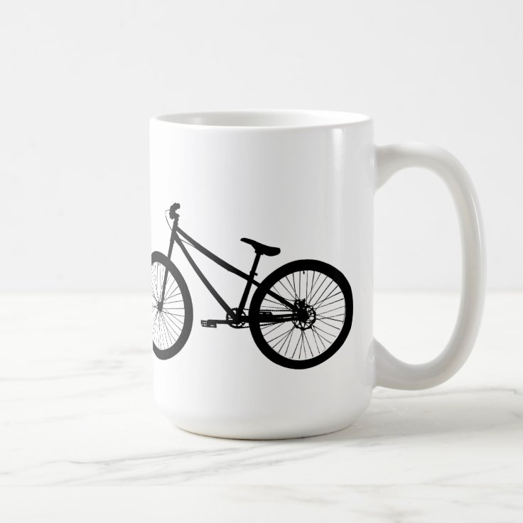 Black Vintage Mountain Bike Mug | Zazzle