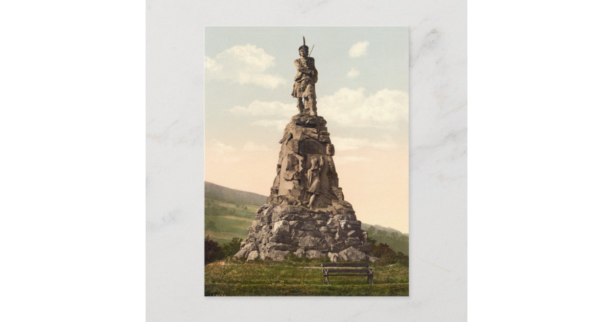 Black Watch Monument, Aberfeldy, Scotland Postcard | Zazzle