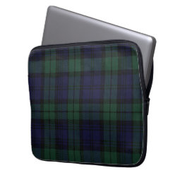 Black Watch Tartan Plaid Laptop Cover | Zazzle
