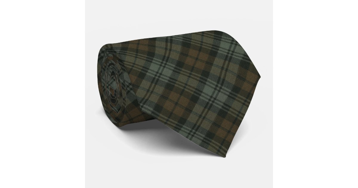 Black Watch Weathered Original Scottish Tartan Neck Tie | Zazzle