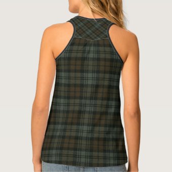 Black Watch Weathered Original Scottish Tartan Tank Top | Zazzle